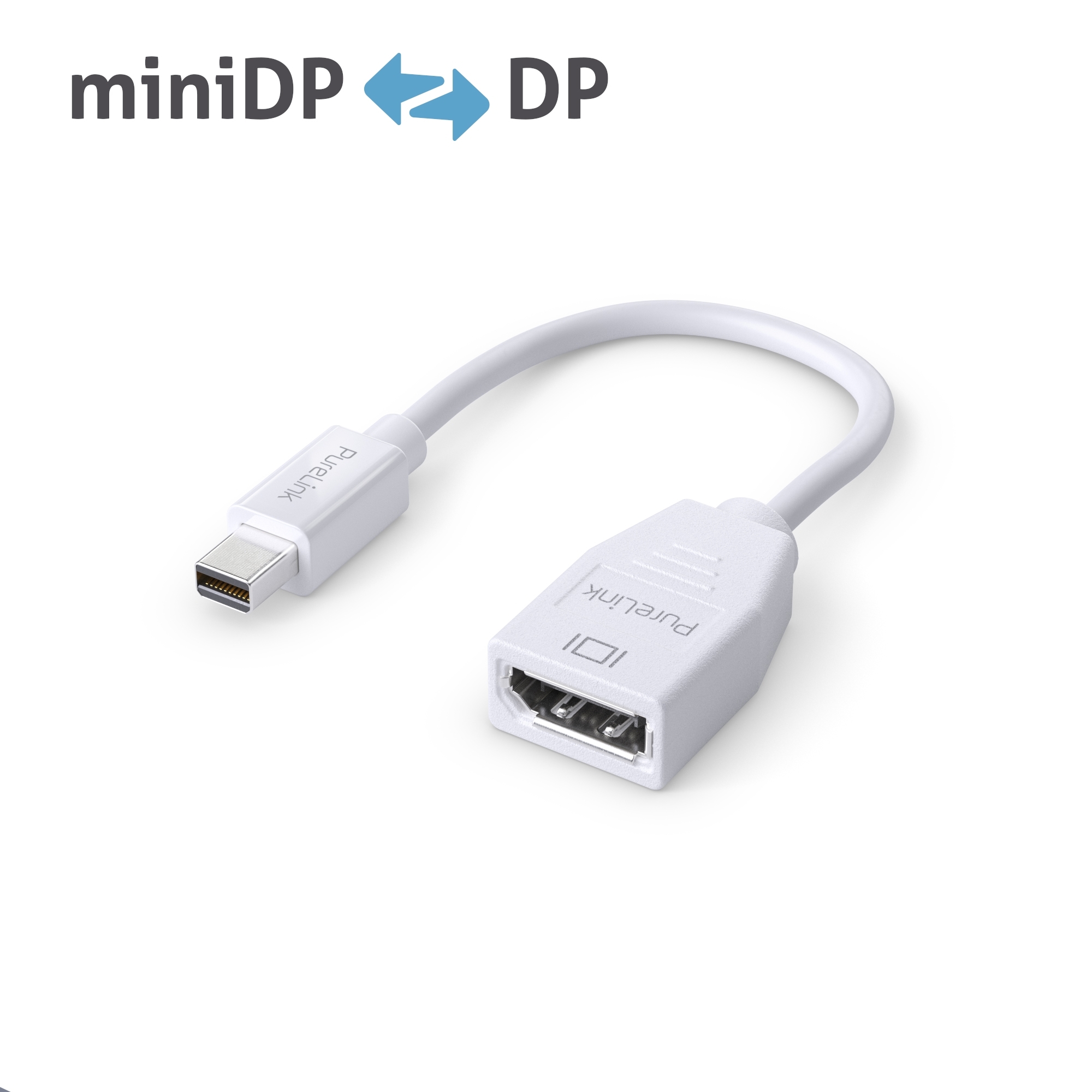 Premium 4K mini DisplayPort / DisplayPort Portsaver – weiß | PureLink ...
