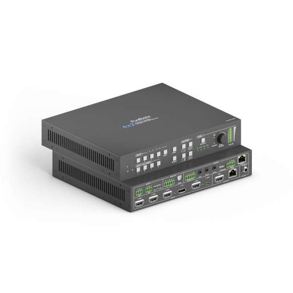 4x2 4K Multiformat Seamless Presentation Switcher w. Multiview Set ...