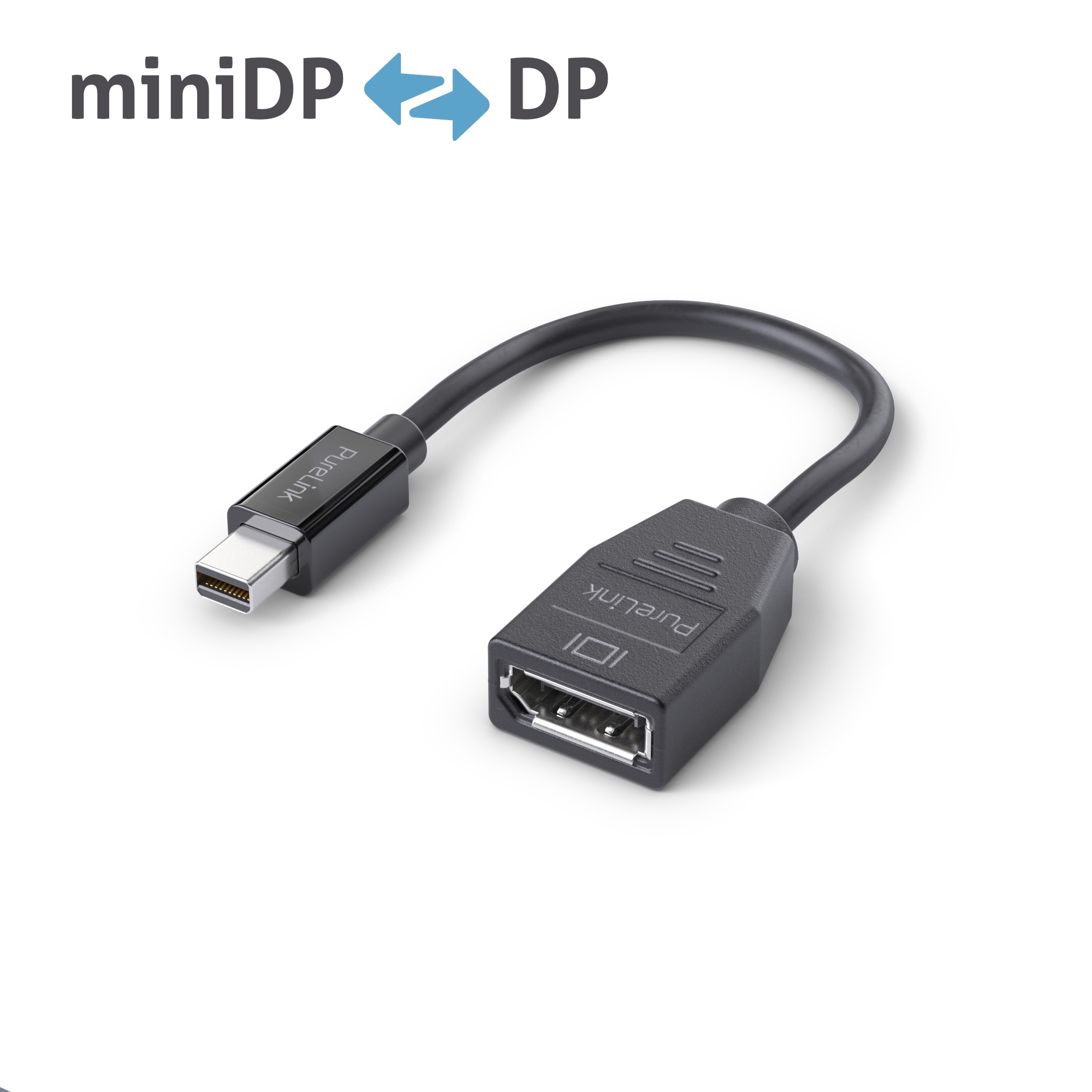 Premium 4K mini DisplayPort / DisplayPort Portsaver – schwarz ...
