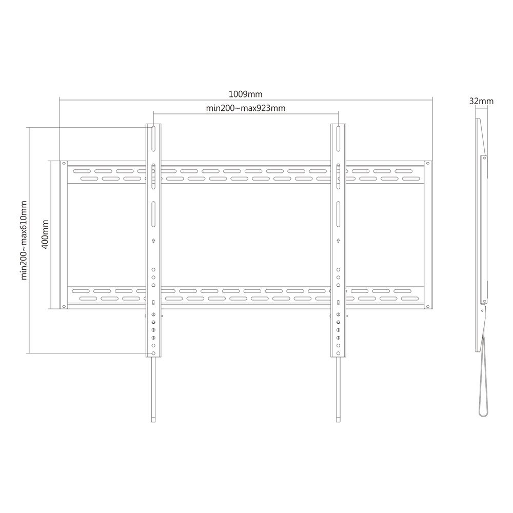 PureMounts® TV Mount XL - FIX - VESA 900x600 -60-100" | PureLink | English